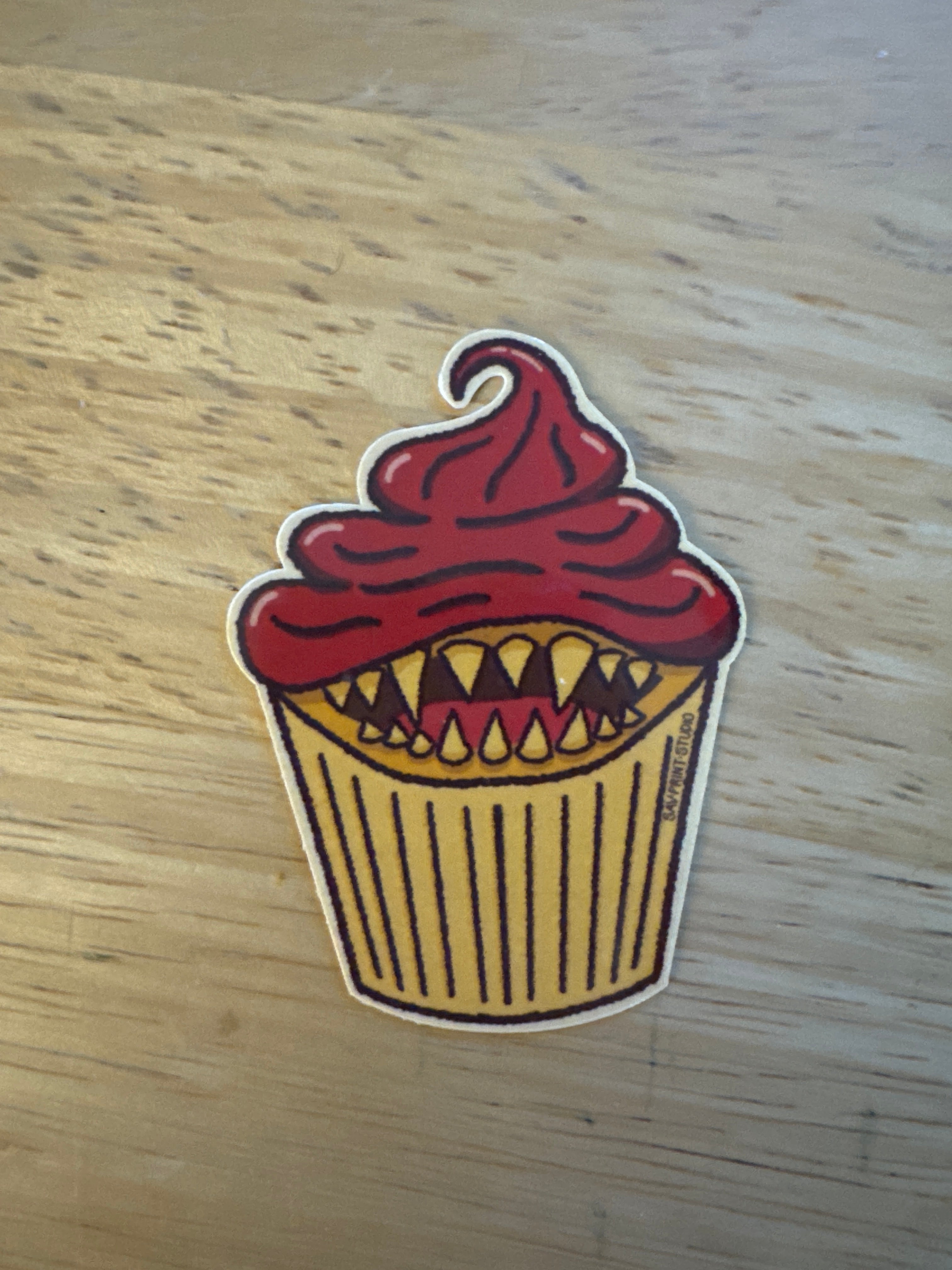 Cupcake Mimic Red | Sticker – SavPrintStudio